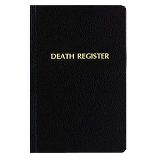 Death Register by F.J. Remey (Style: 192) – North Star Brands